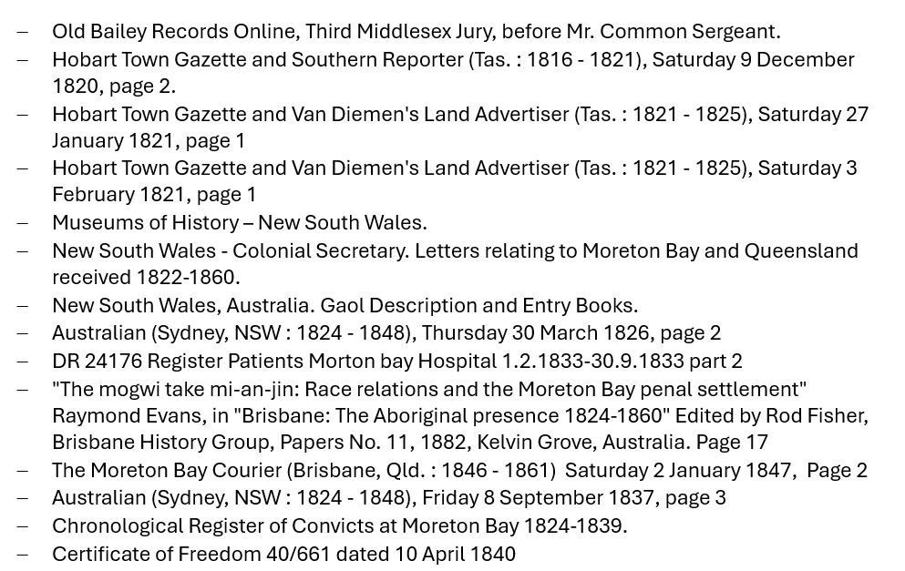 The Amity Convicts: James Turner. – Moreton Bay and More